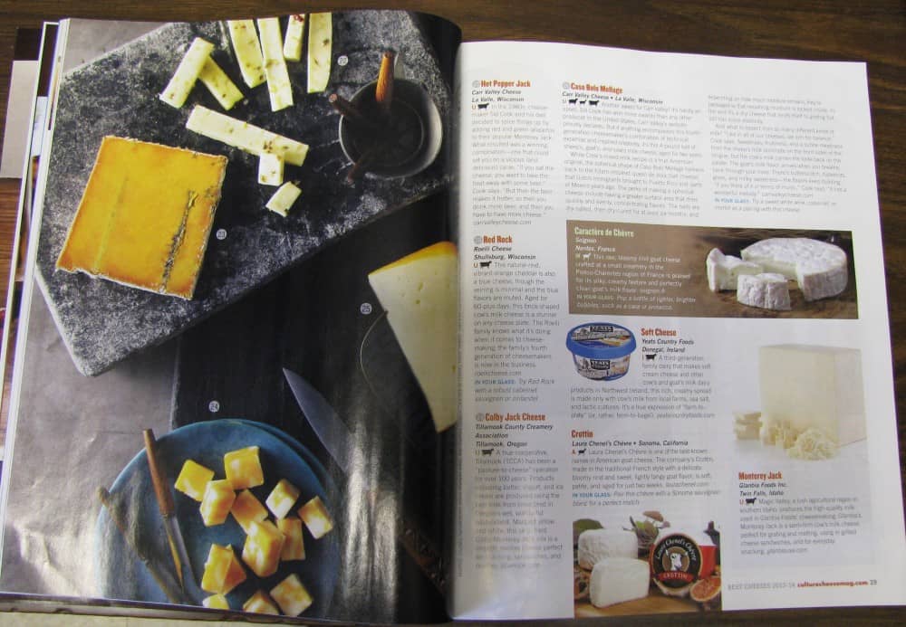 101 Best Cheeses by Culture Magazine-Red Rock makes cover of Autumn ...